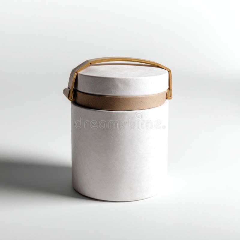 Elegant Cylindrical Gift Box Stock Illustration - Illustration of ...