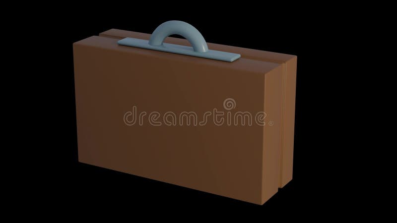 Brown First Aid Kit Rotating on Black Background Stock Video - Video of ...