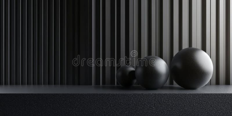 A Minimalist 3D Background Displaying a Series of Perfectly Aligned ...