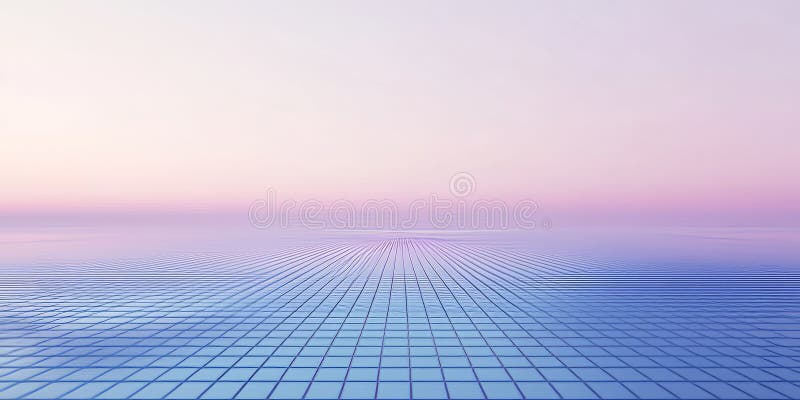 Minimalist 3d Background Featuring Clean Monochromatic Grid Stretching ...