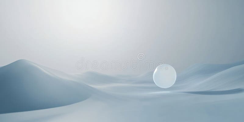 Minimalist 3d Background Soft Gradient Sphere Floating Perfectly Smooth ...