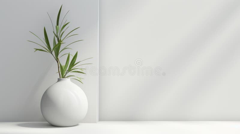 Minimalist 3d Object Wallpaper with White Background Stock Illustration ...