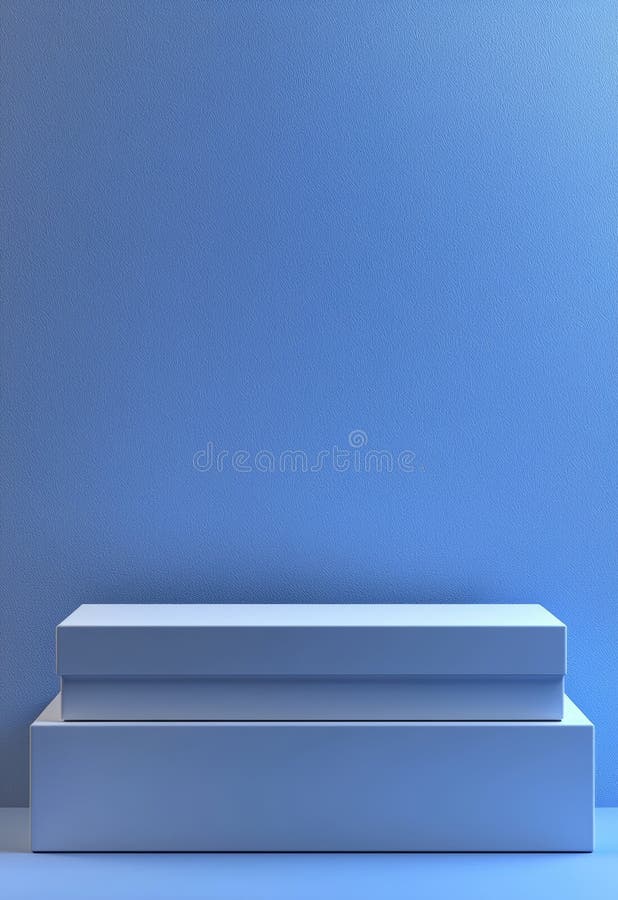 Minimalist 3D Packaging Design with Blank Surface for Peaceful ...