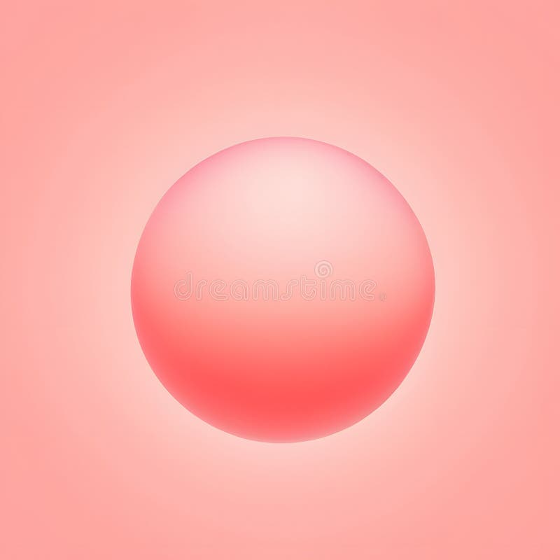 Minimalist Pink 3D Sphere on Soft Gradient Background - Abstract Modern ...