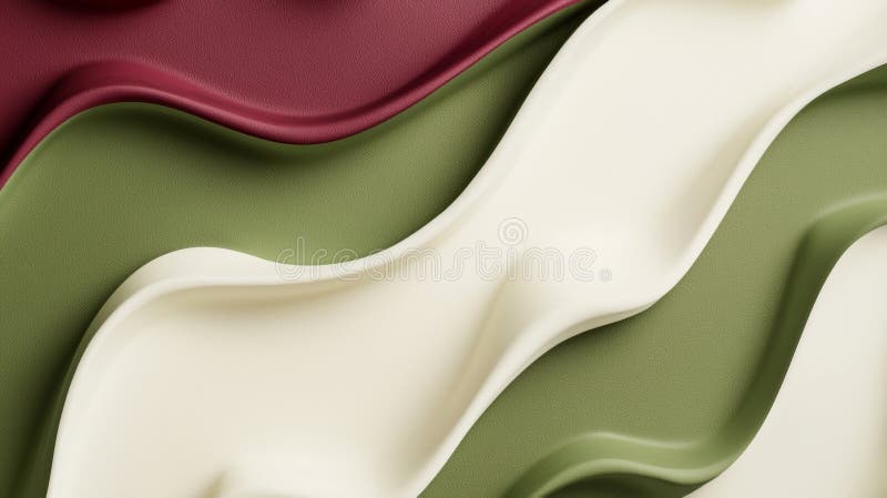 Minimalist 3d Render of a Modern Abstract Background with Smooth Waves ...