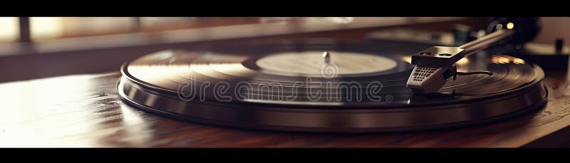 A Minimalist 3D Rendering of a Vintage Vinyl Record Player with ...