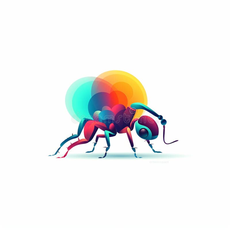 The Minimalist Vector Ant Icon Stock Illustration - Illustration of ...