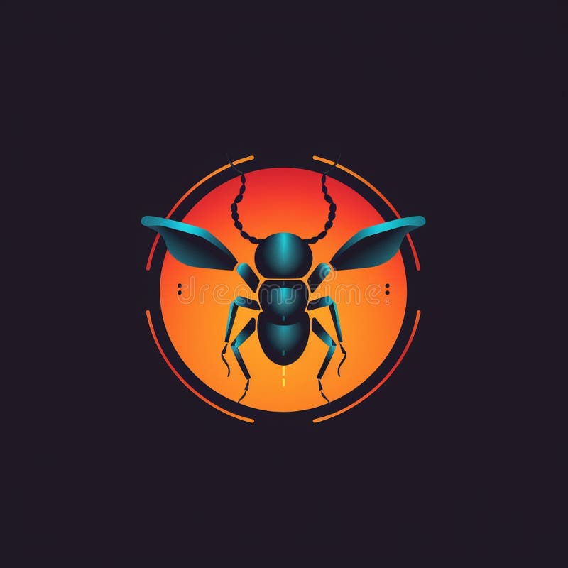 The Minimalist Vector Ant Icon Stock Illustration - Illustration of ...
