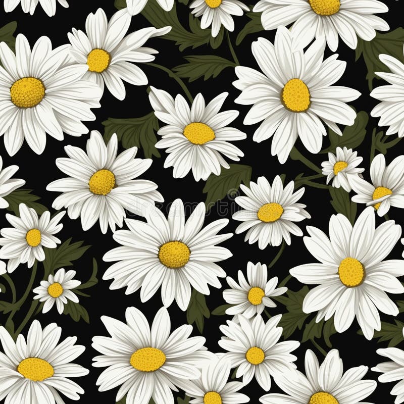 Minimalist Daisy Design for Modern Style Stock Illustration ...