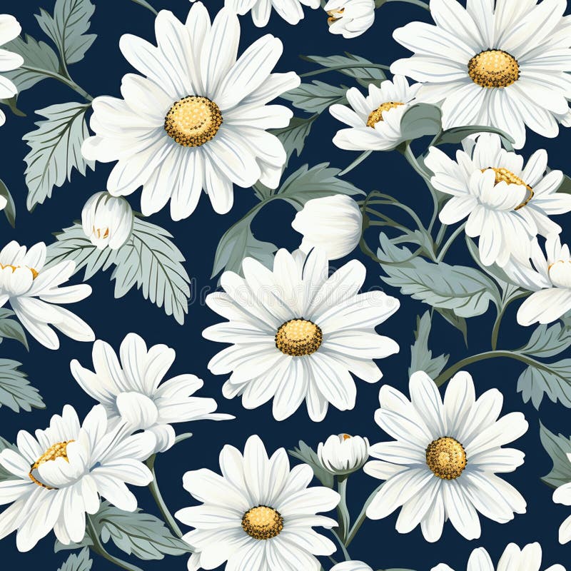 Minimalist Daisy Design for Modern Style Stock Illustration ...