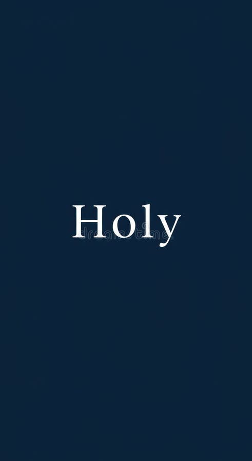 Minimalist Dark Blue Background with Holy Text for Spiritual Themes ...