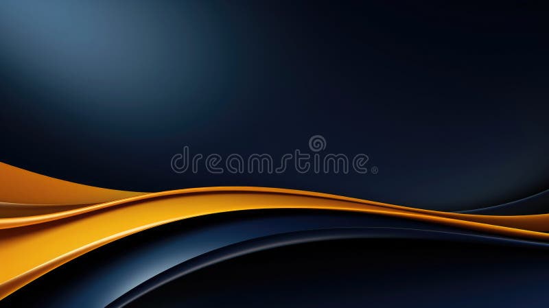 Minimalist Dark Blue Background with Simple Layout with Light Orange ...