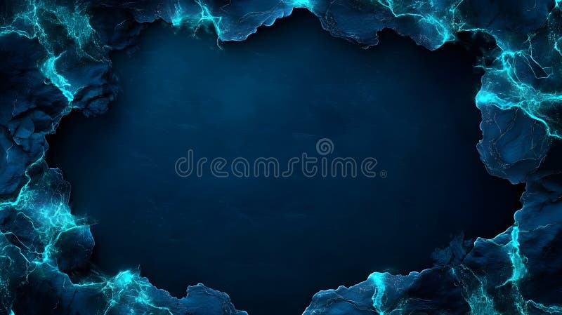 Minimalist Dark Blue Background with White Text Header Template Stock ...