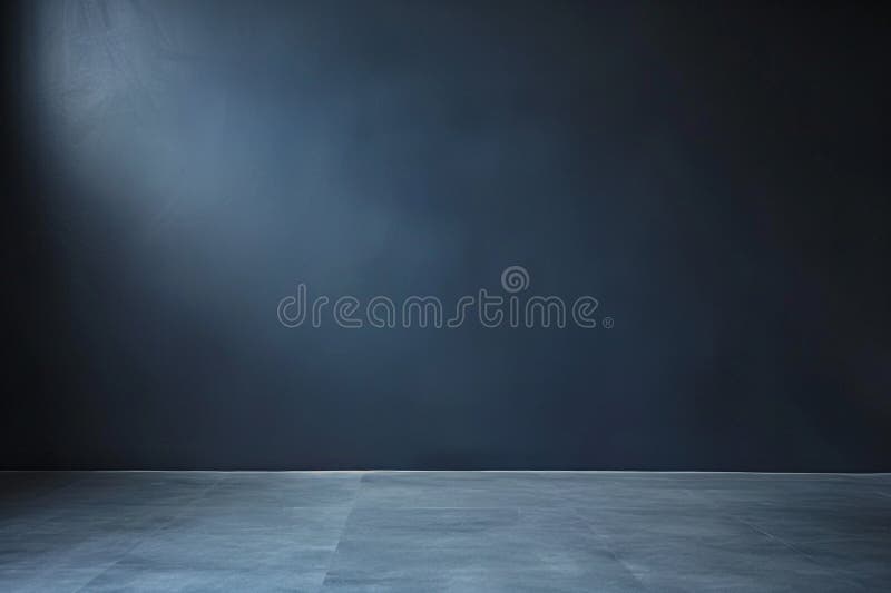 A Minimalist Dark Blue Studio Backdrop with a Smooth Gradient ...