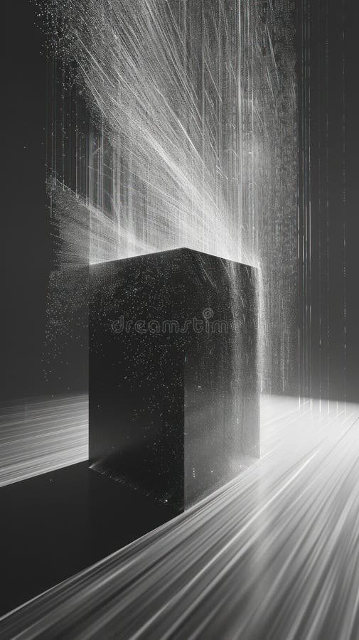 Minimalist Data Transformation: White Line Stream Enter Black Box, Exit ...
