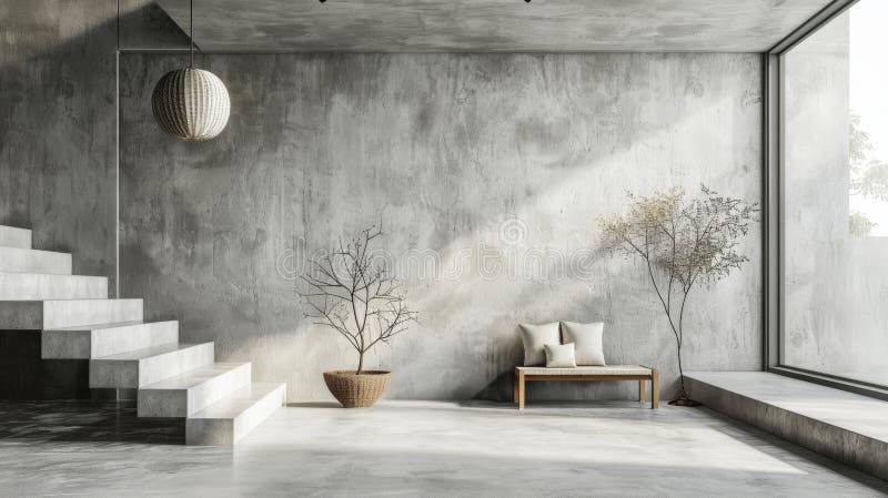 Minimalist Decor Elements Adding Visual Interest To a Room Stock ...