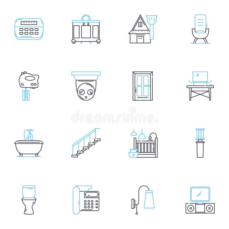 Minimalist Decor Linear Icons Set. Simplicity, Clean, Modern, Zen ...