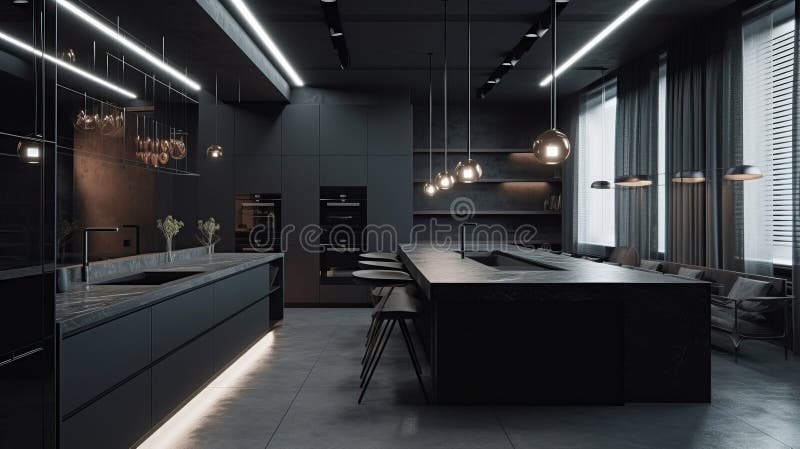 Minimalist Decor and Luxurious Materials in a High-end Apartment. AI ...