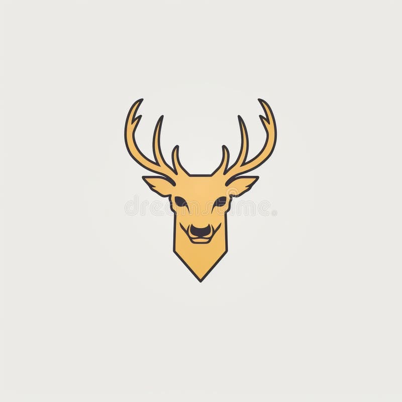 Minimalist Deer Logo Stock Illustrations – 979 Minimalist Deer Logo ...