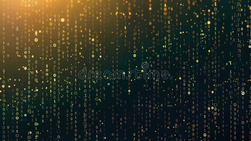 Minimalist Depiction of Binary Code Stock Illustration - Illustration of algorithm, computation ...