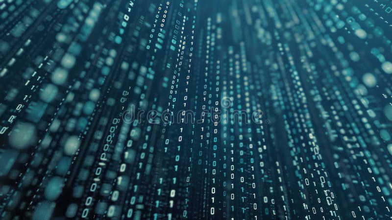 Minimalist Depiction Of Binary Code Stock Illustration Illustration Of Software Computing