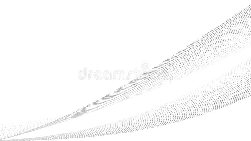 Abstract Geometric Technology Background. Dotted Curve or Wave. Stock ...