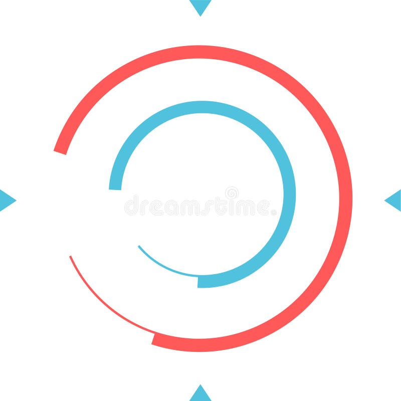 Minimalist Design of a Circular Loading Bar with Arrows, Symbolizing ...