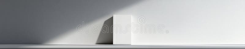 Minimalist Design Concept of Empty White Bookshelf for Modern Interiors ...