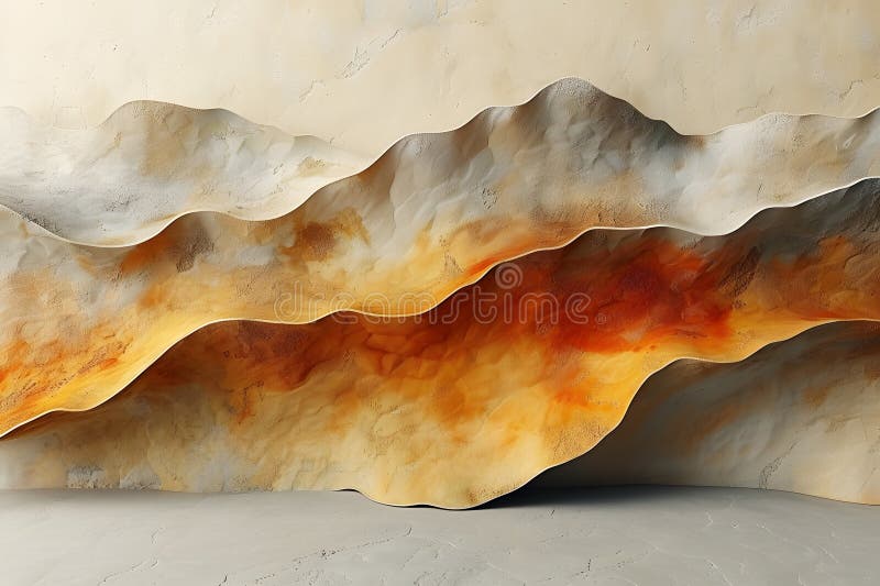 Minimalist Design Concept: Modern Canvas with Earthly Background Stock ...