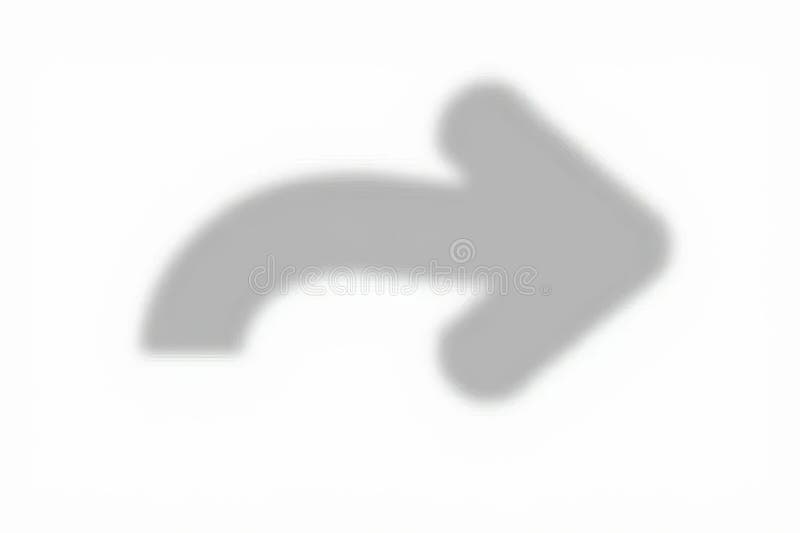 Minimalist Design: Curved Black Triangle with Rightward Arrowhead Stock ...