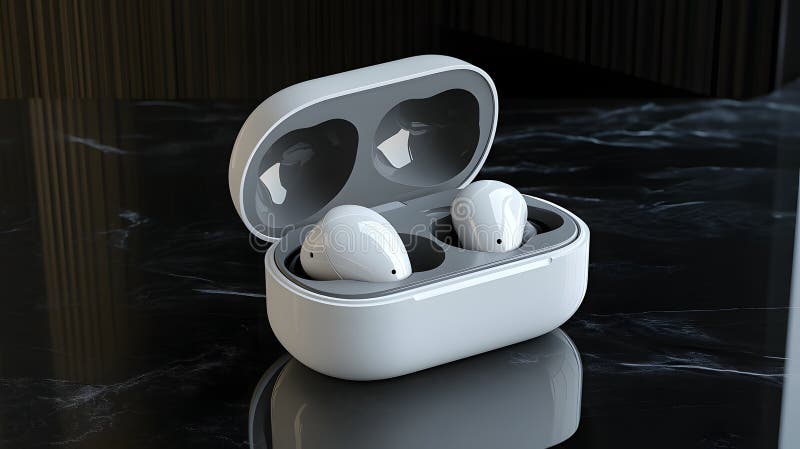Minimalist Design Earbuds Charging Box Stock Photos - Free & Royalty ...