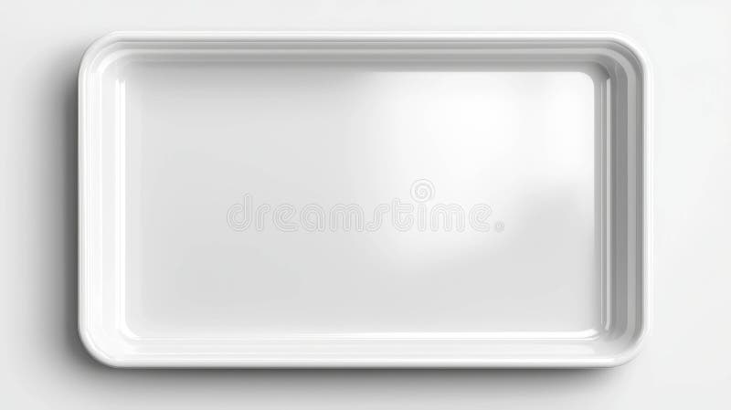 Minimalist Design with an Empty Rectangular Melamine Tray for Home and ...