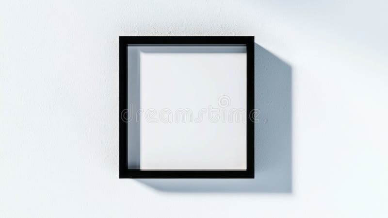 Minimalist Design with Empty Square Picture Frame for Wall Art or Home ...
