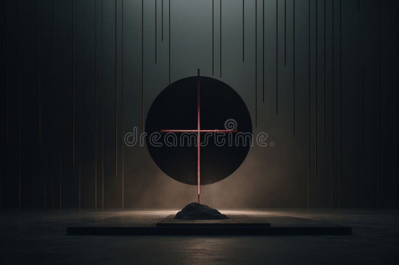 Minimalist Design Featuring a Cross and Subtle Stock Illustration ...