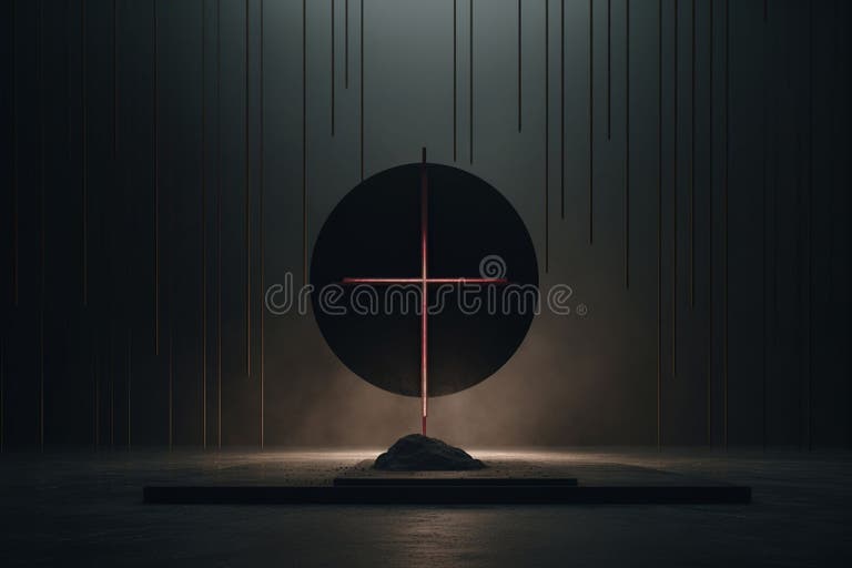 Minimalist Design Featuring a Cross and Subtle Stock Illustration ...