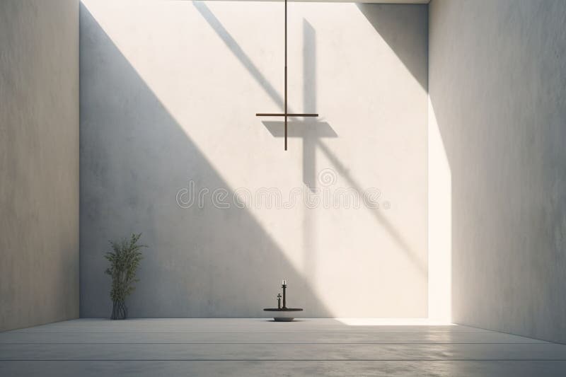 Minimalist Design Featuring a Cross and Subtle Stock Illustration ...