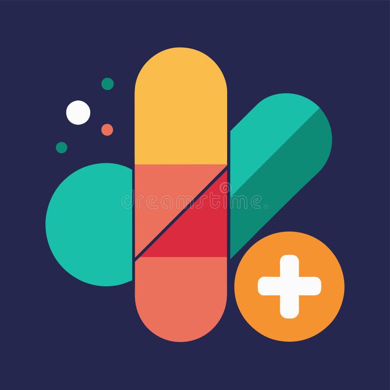 A Minimalist Design Featuring a Geometric Shape Composed of Vibrant ...