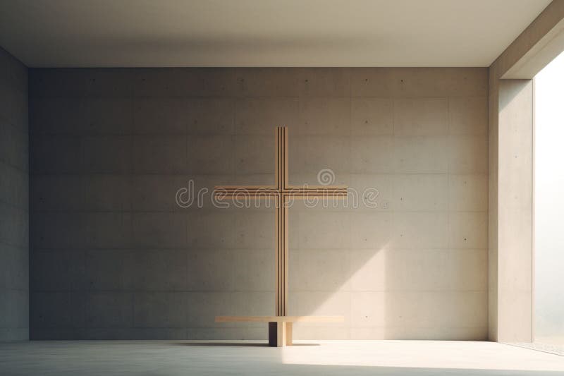 Minimalist Design Featuring a Simple Cross Stock Illustration ...