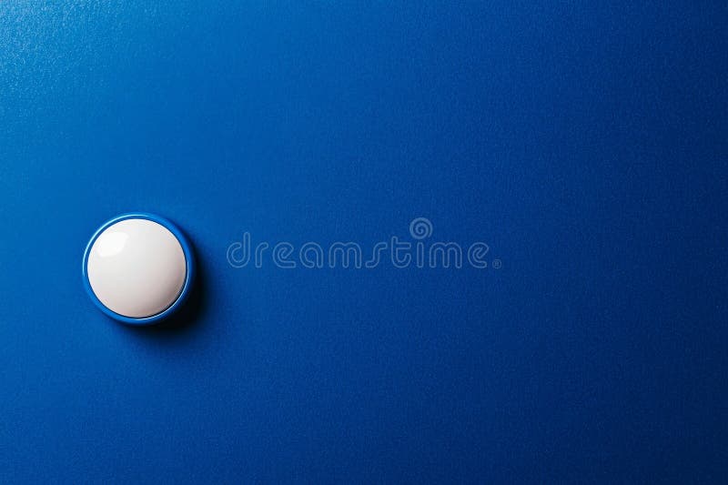 A Minimalist Design Featuring a Single White Start Button Against a ...