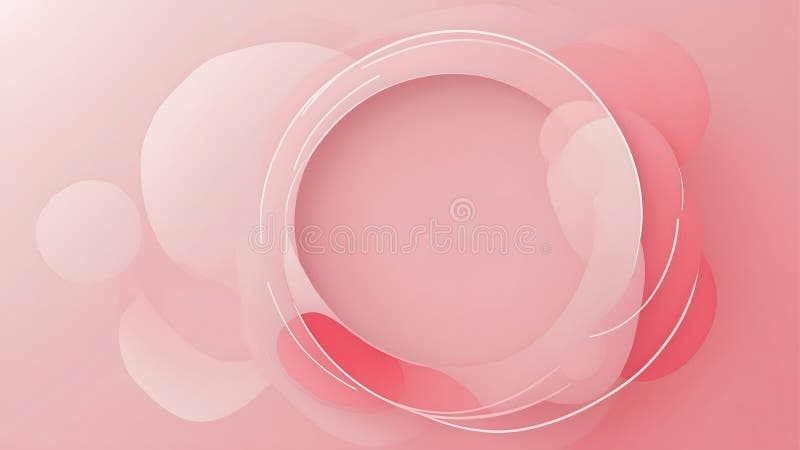 A Minimalist Design Featuring Soft Pink Tones and Overlapping ...