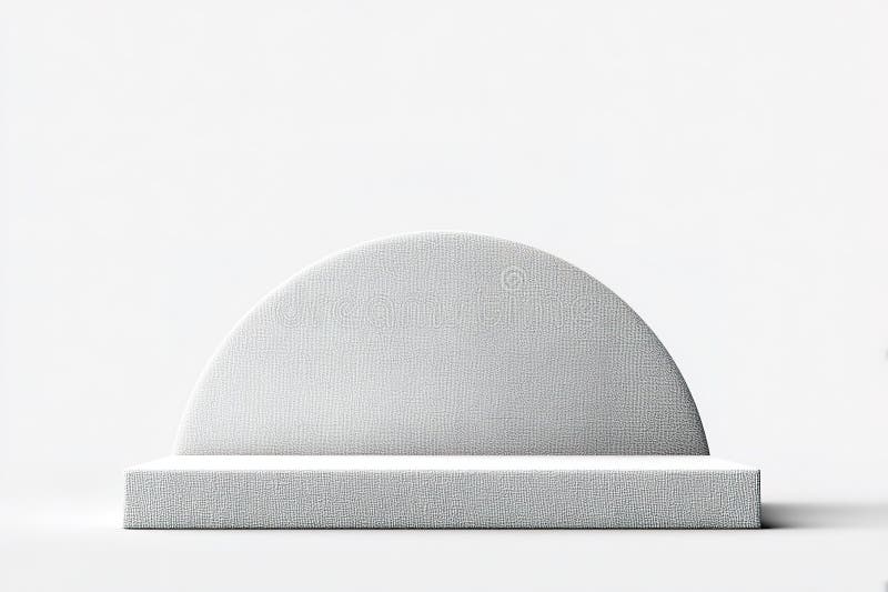 Minimalist Design of a Half-moon Shaped Bench in a Bright, Modern Space ...