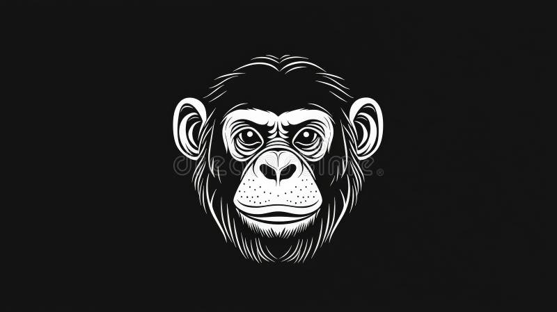 A Sleek and Stylish Black-and-white Vector Logo Featuring a Refined ...