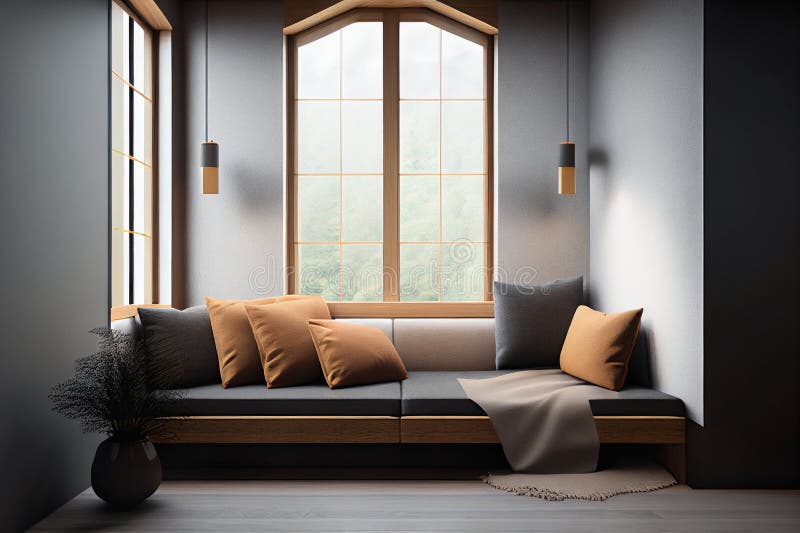 Minimalist Design Interior Resting and Reading Area of Home ...