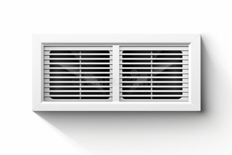 Minimalist Design of an Isolated Window Vent on a White Background with ...