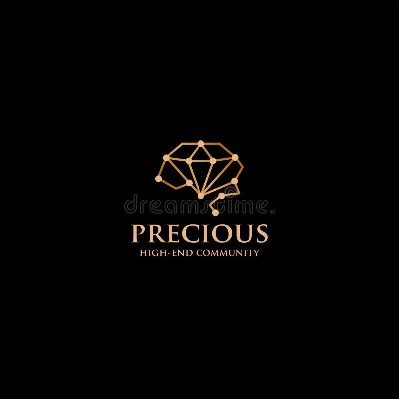 Minimalist Design PRECIOUS Diamond Logo Design Stock Vector ...
