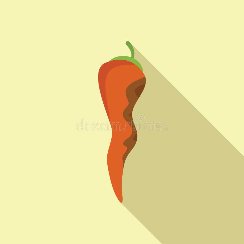 Flat Vector Illustration of Red Chili Pepper Stock Vector ...