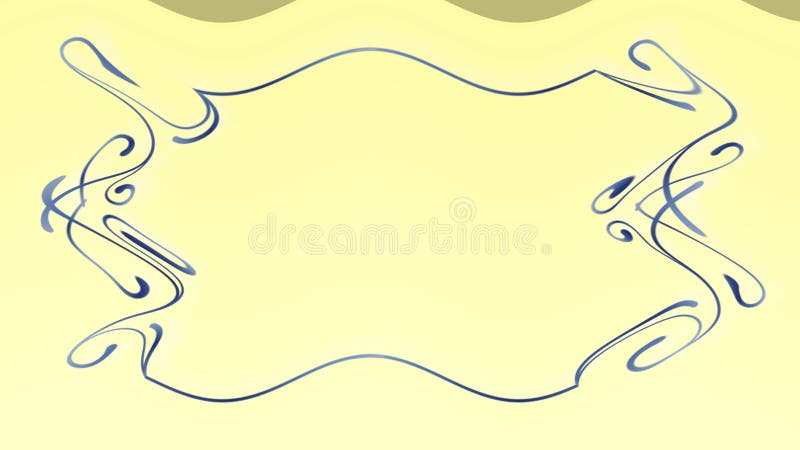 Simple Blue and Yellow Abstract Frame Design Stock Video - Video of ...