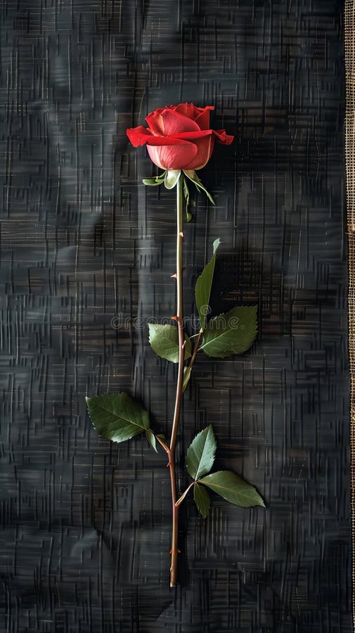 Minimalist Design of a Single Rose Placed on a Prayer Mat. Stock ...