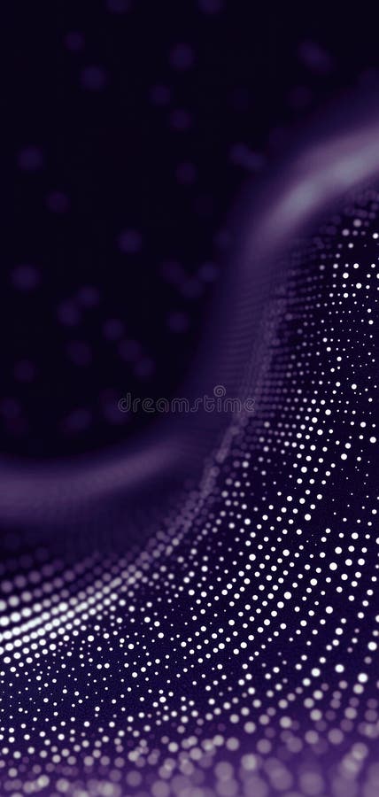 Minimalist Design of Tiny White Dots on Deep Purple, Evoking a Starry ...