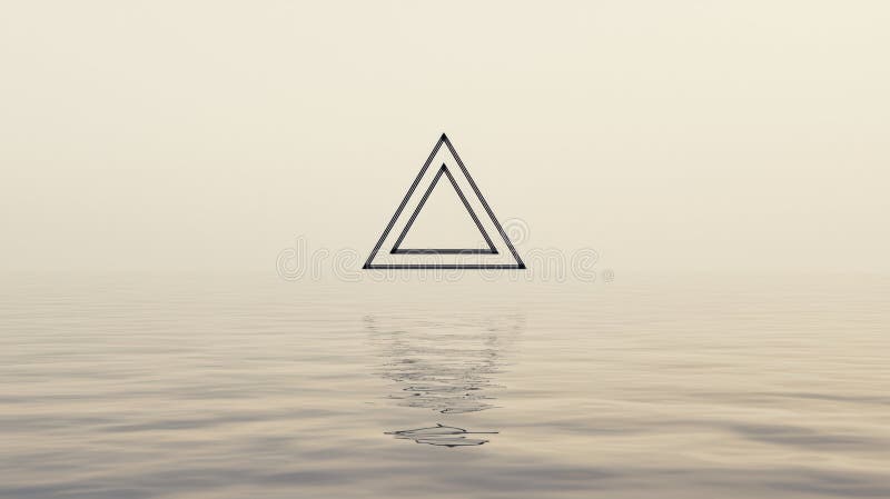 A Minimalist Design of a Triangle with a Smaller Triangle Inside it ...